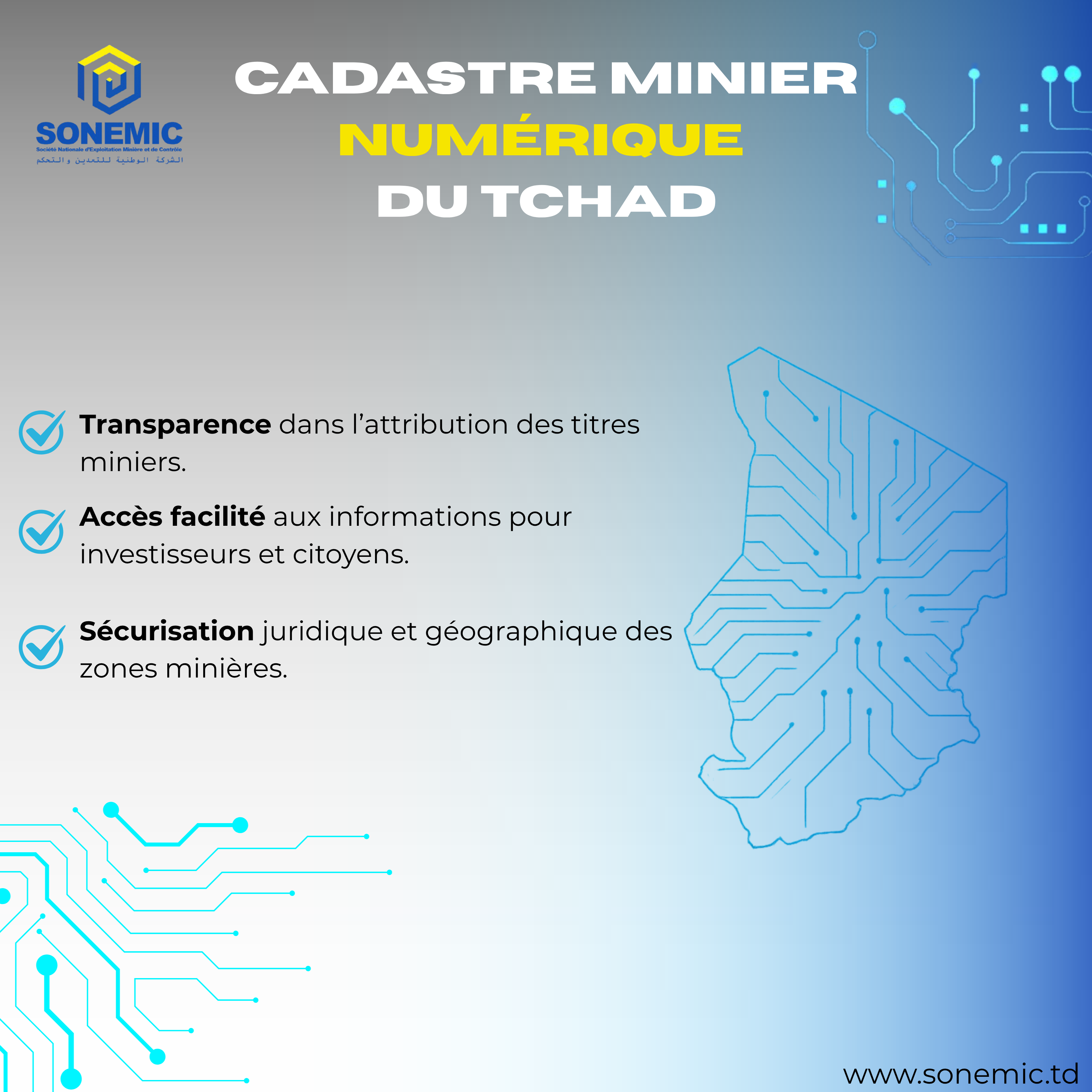 SONEMIC - National Mining Exploitation & Control Company | Chad