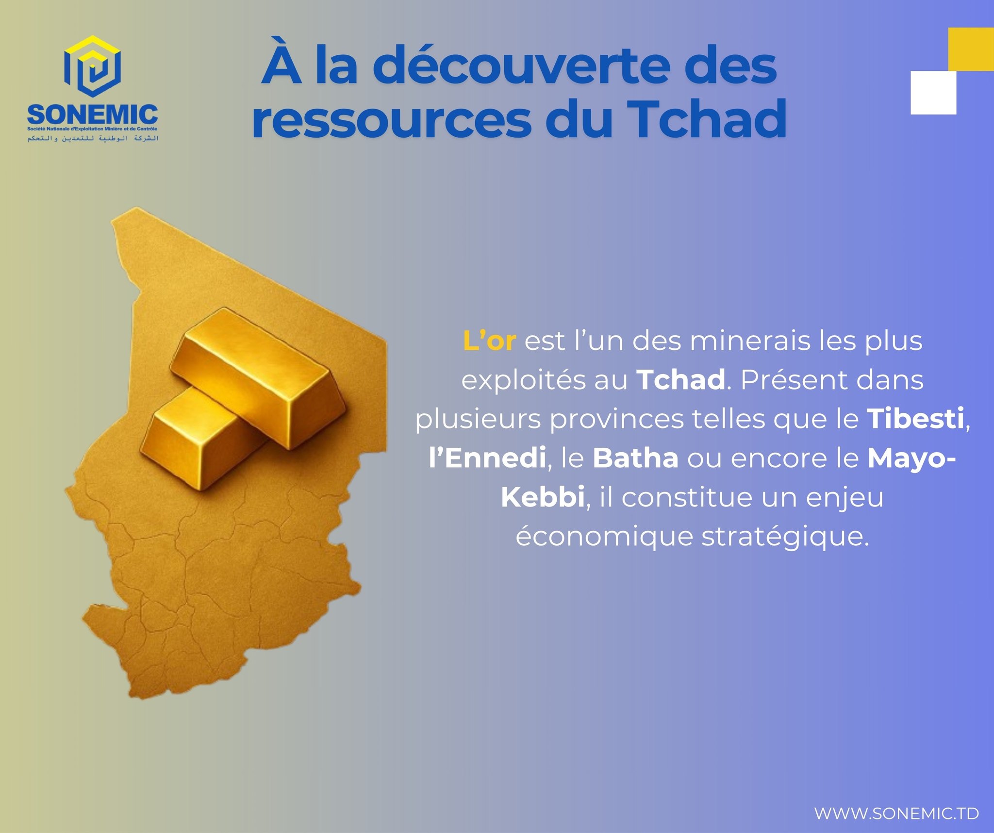 SONEMIC - National Mining Exploitation & Control Company | Chad